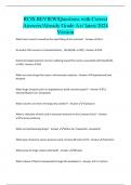 RCIS REVIEW/Questions with Correct Answers/Already Grade A+/ latest ...
