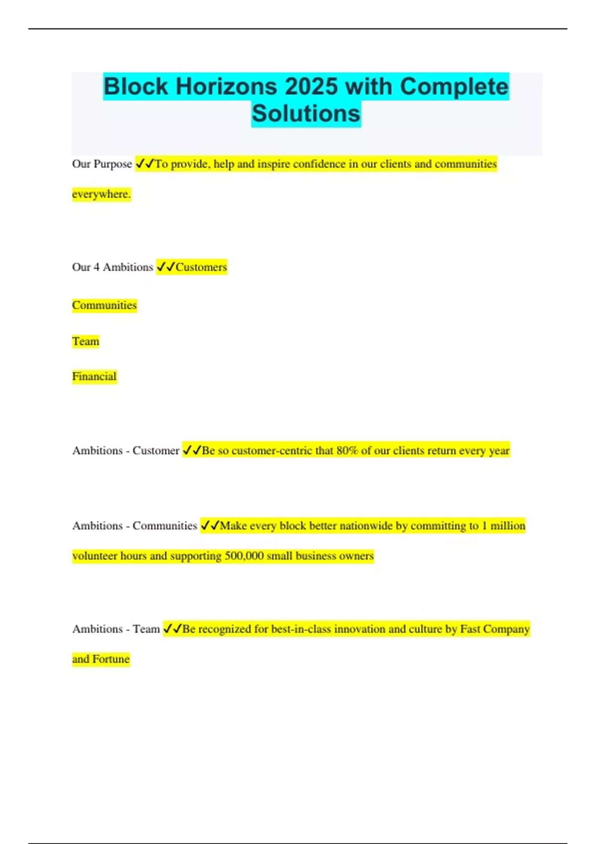 Block Horizons 2025 with Complete Solutions - Block Horizons 2025 ...