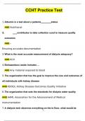CCHT Practice Test (QUESTIONS WITH 100% CORRECT ANSWERS ) (2024 / 2025 ...