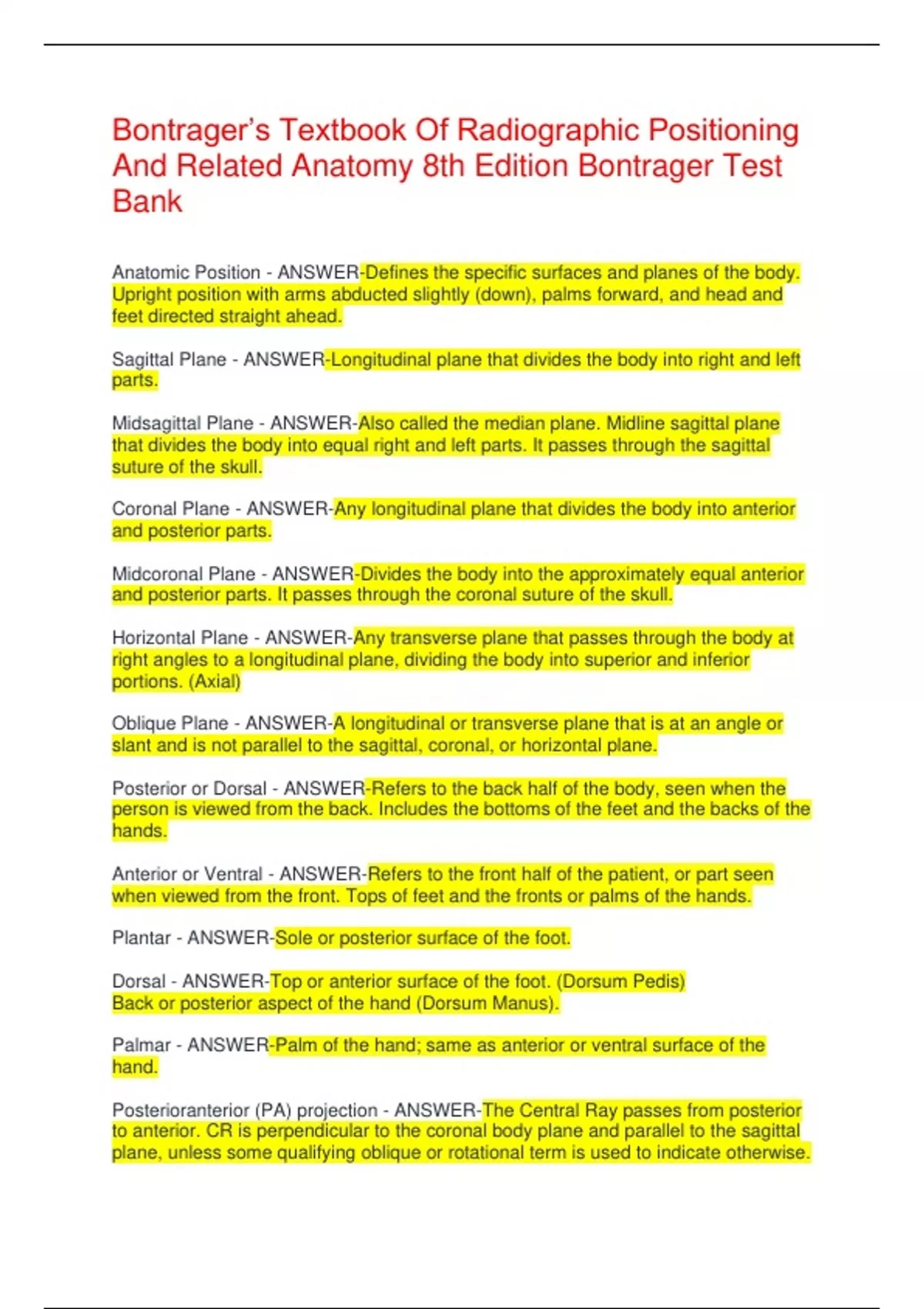 Bontrager’s Textbook Of Radiographic Positioning And Related Anatomy ...