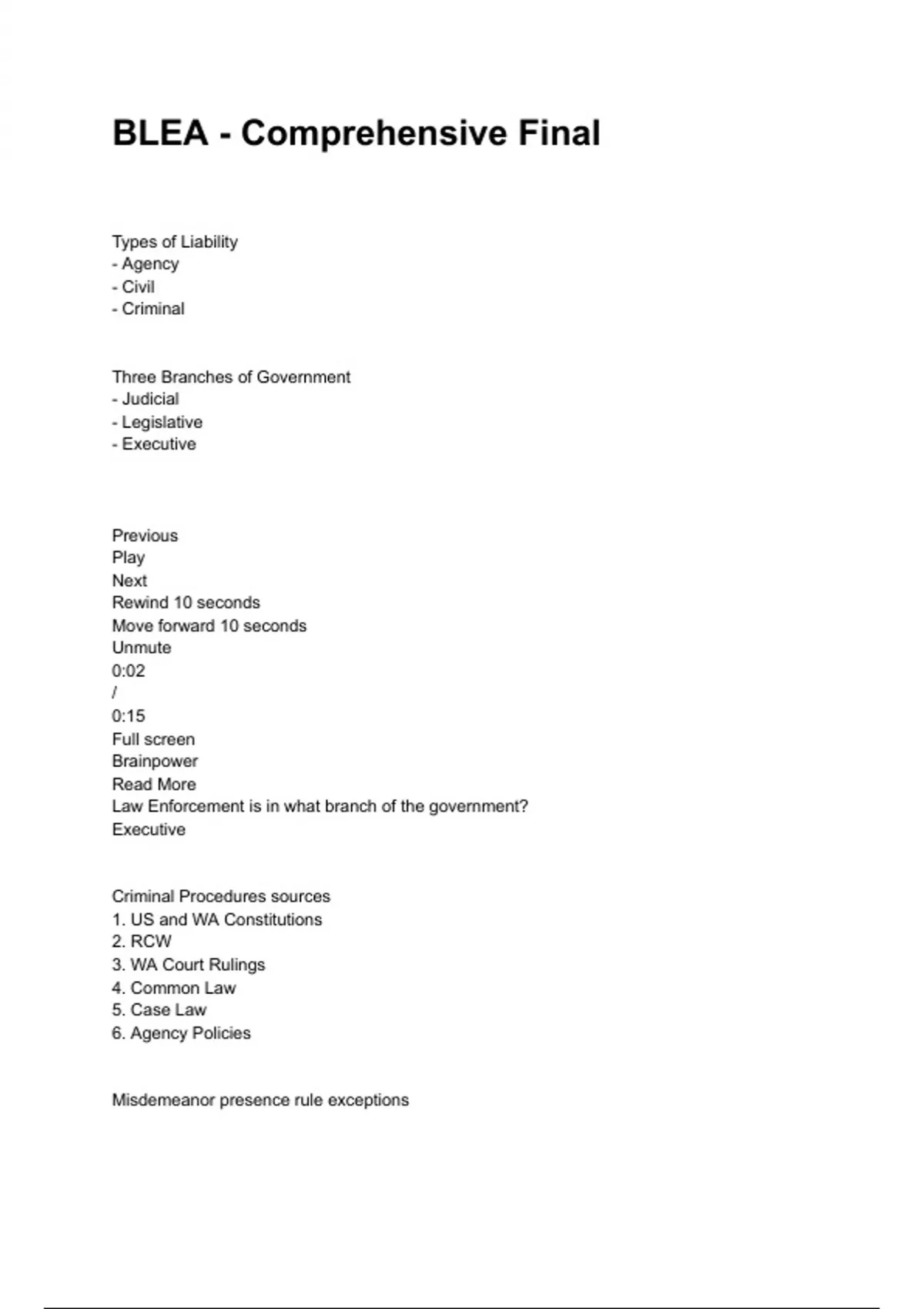 BLEA - Comprehensive Final questions and answers graded A+ by experts 2024/2025 - BLEA - Stuvia US