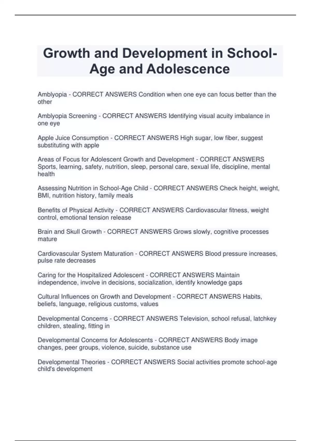 Growth and Development in School Age and Adolesc - Growth and ...