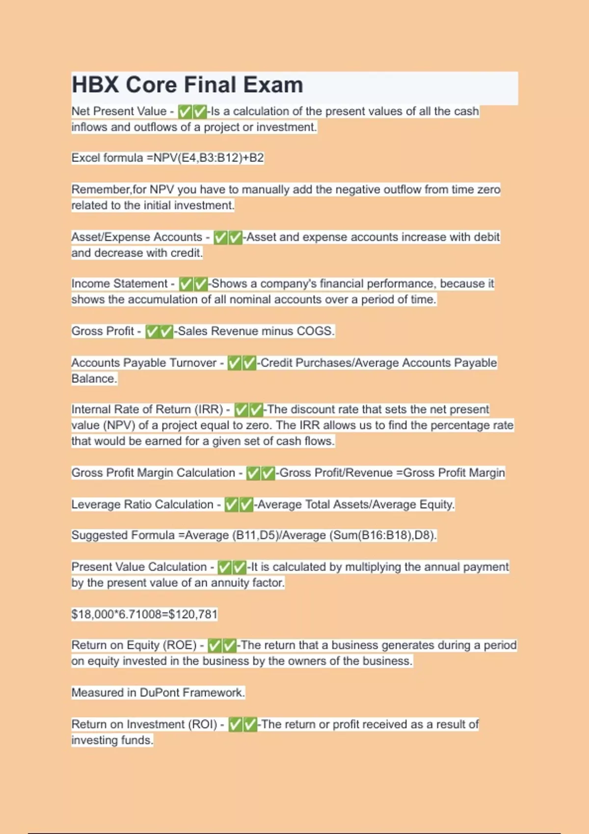 HBX Core Final Exam - Questions with Explanations of Answers Latest ...