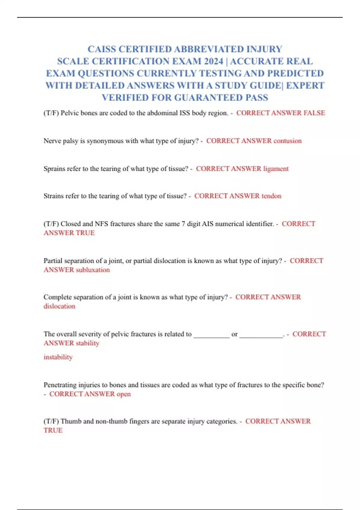 CAISS FINAL EXAM BANK 2025 | ACCURATE CURRENTLY TESTING AND FREQUENTLY ...