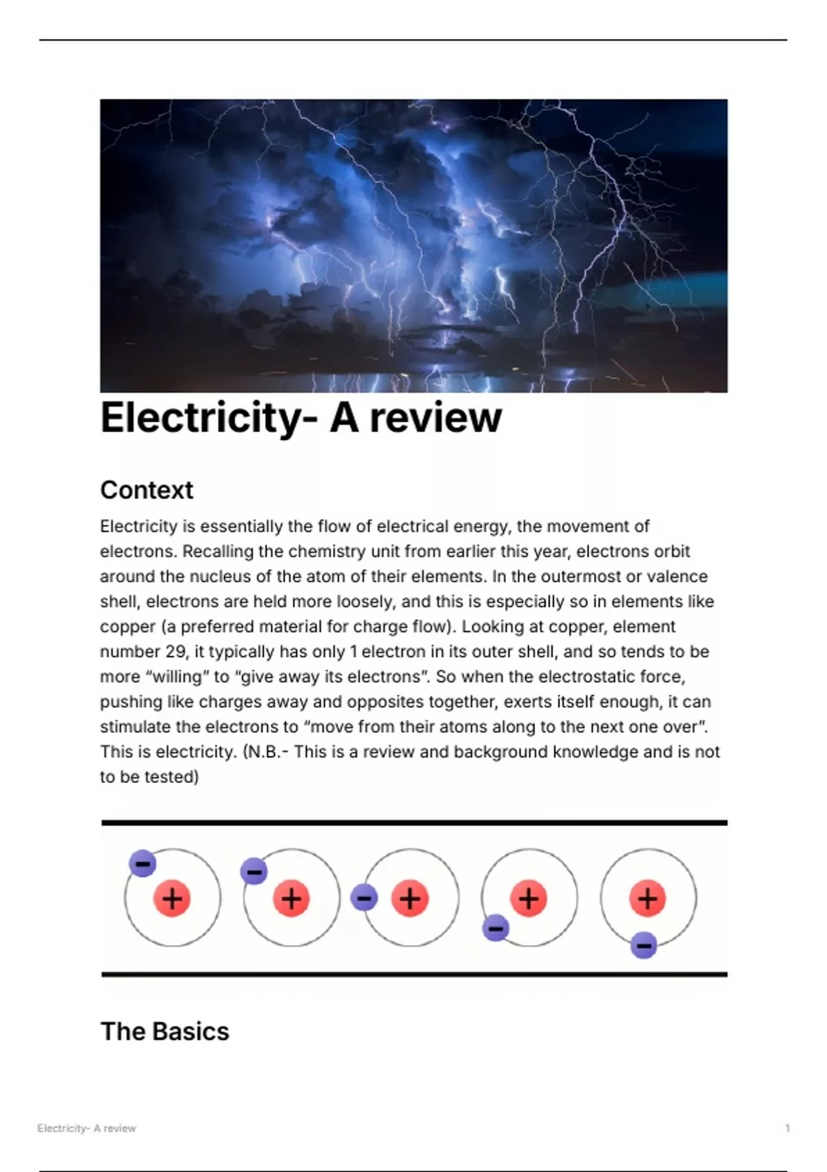 Summary Electricity: a comprehensive review - Chemistry - Stuvia US