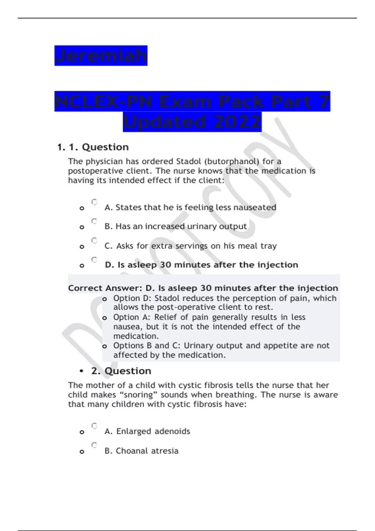 NCLEX_PN_Exam_Pack_Part_7_Updated_2022.pdf - WELL AP - WELL Accredited ...