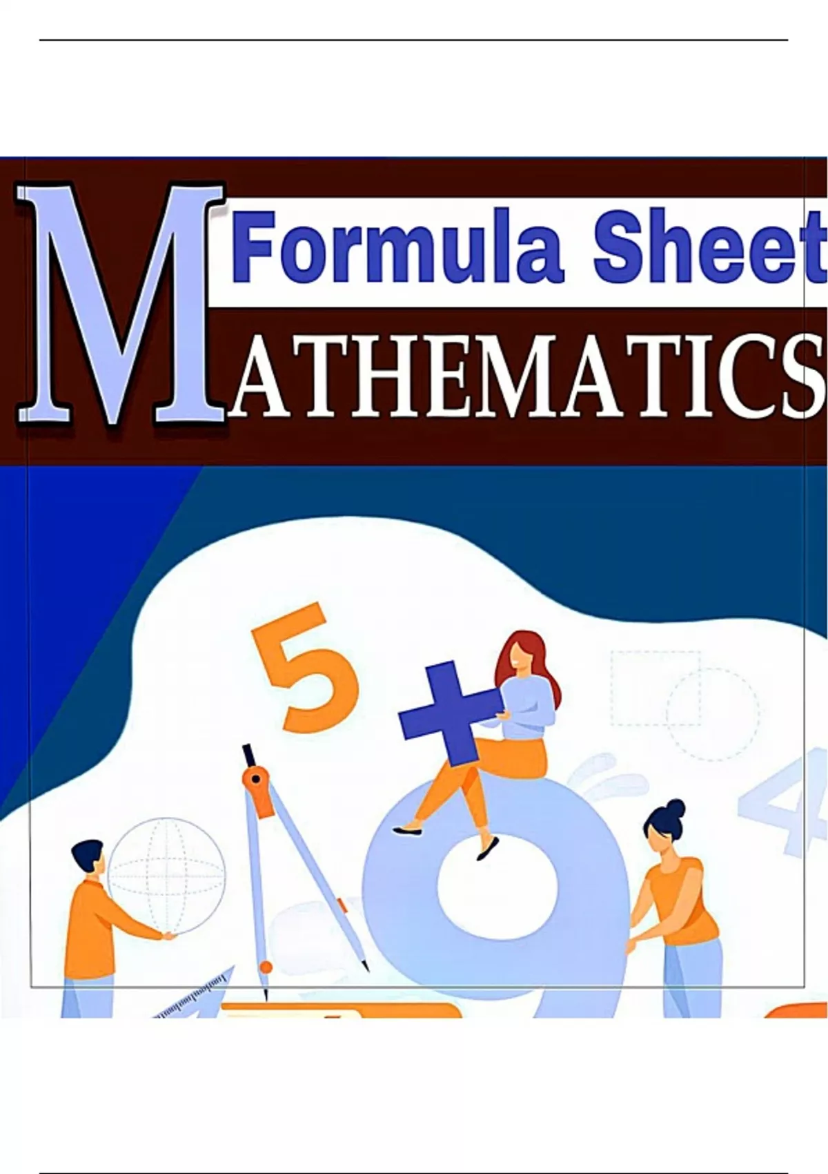Summary Formulas and points for exams - Mathematics formula sheet - Stuvia US