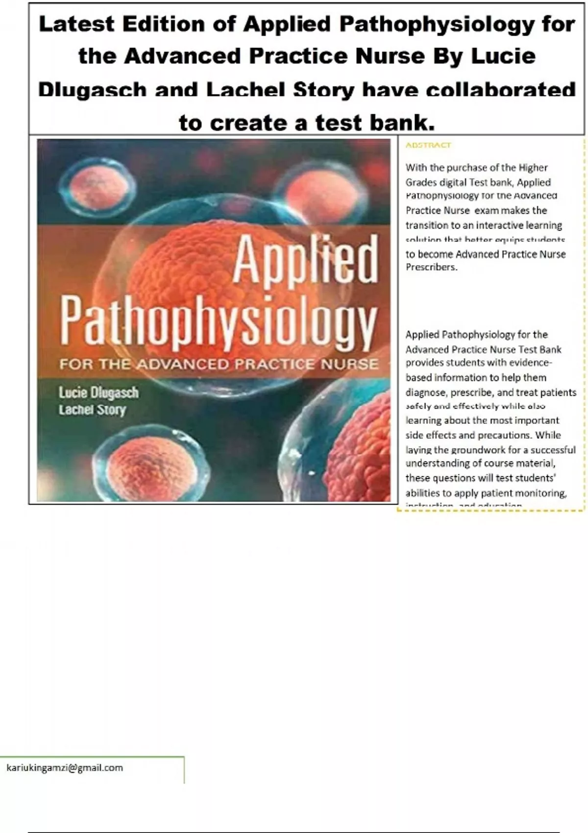 Latest Edition of Applied Pathophysiology for the Advanced Practice ...