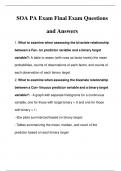 SOA PA Exam Final Exam Questions and Answers 2024 - SOA - Stuvia US