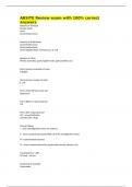 ABSITE Review exam with 100% correct answers - ABSITE - Stuvia US