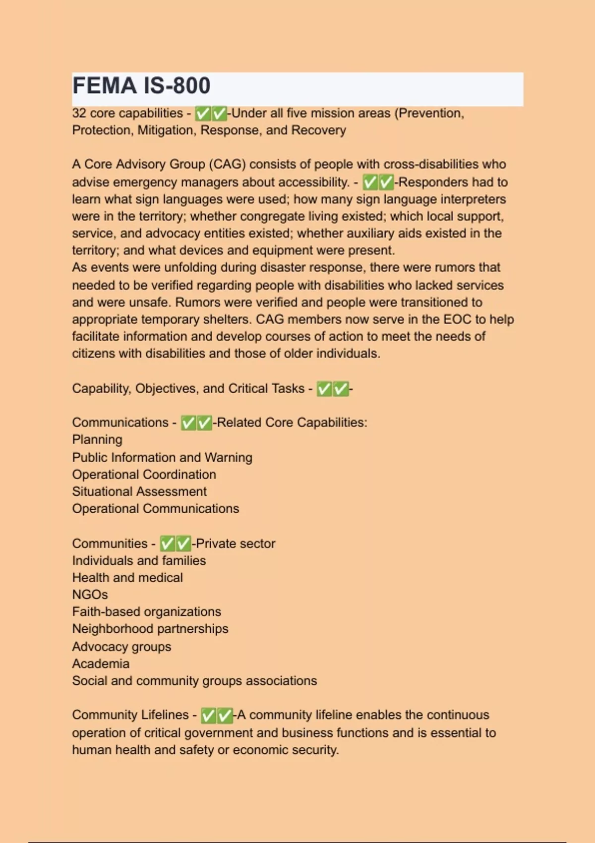 FEMA IS-800 Questions with correct answers | latest update | Complete ...