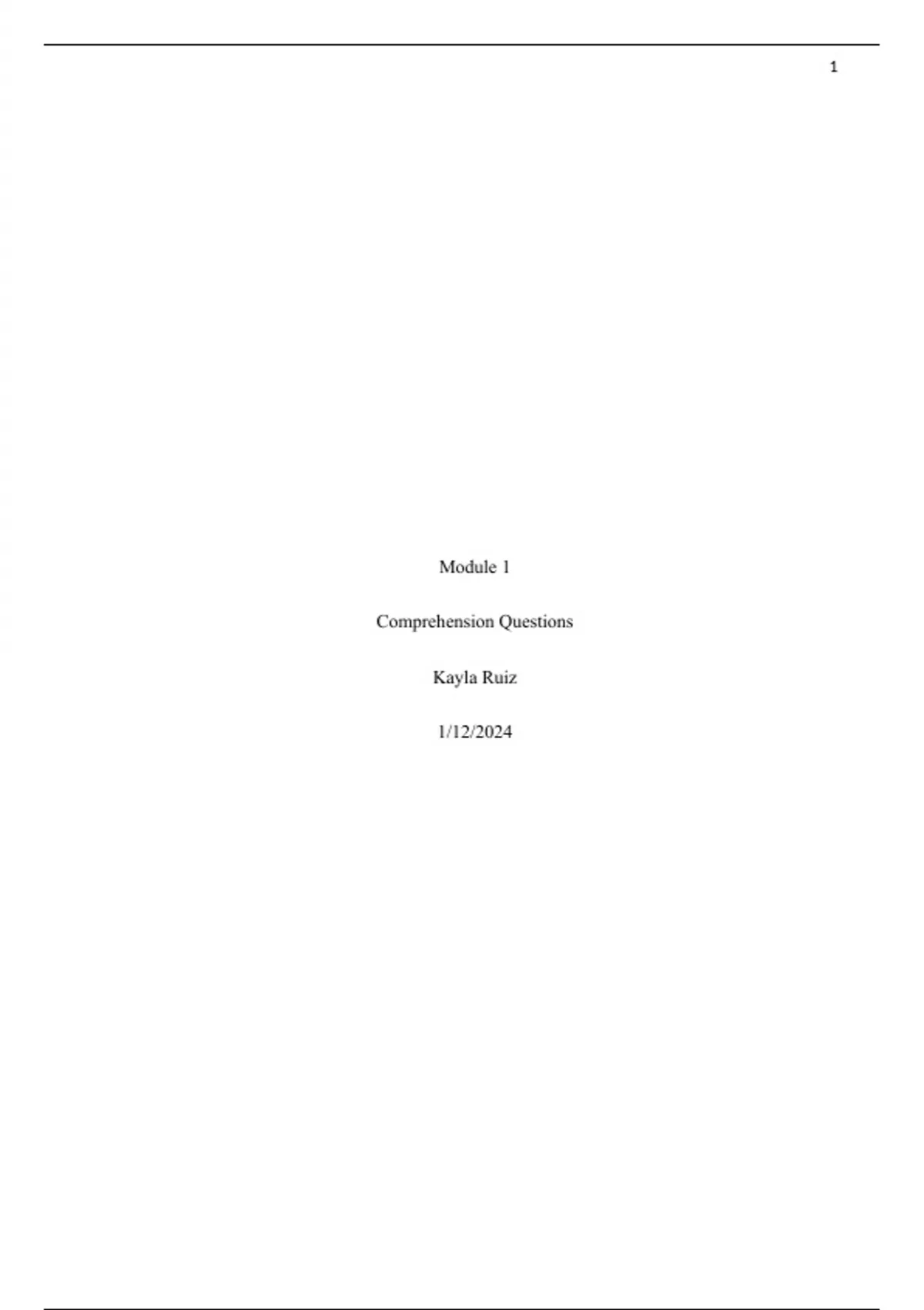Module 1 Comprehension Questions - QSO-322-H3309 (QSO322) - Stuvia US