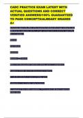 CADC PRACTICE EXAM LATEST WITH ACTUAL QUESTIONS AND CORRECT VERIFIED ...