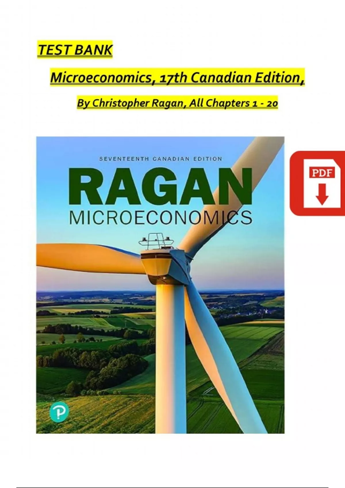 Microeconomics (17th Canadian Edition) by Christopher Ragan – Test Bank ...