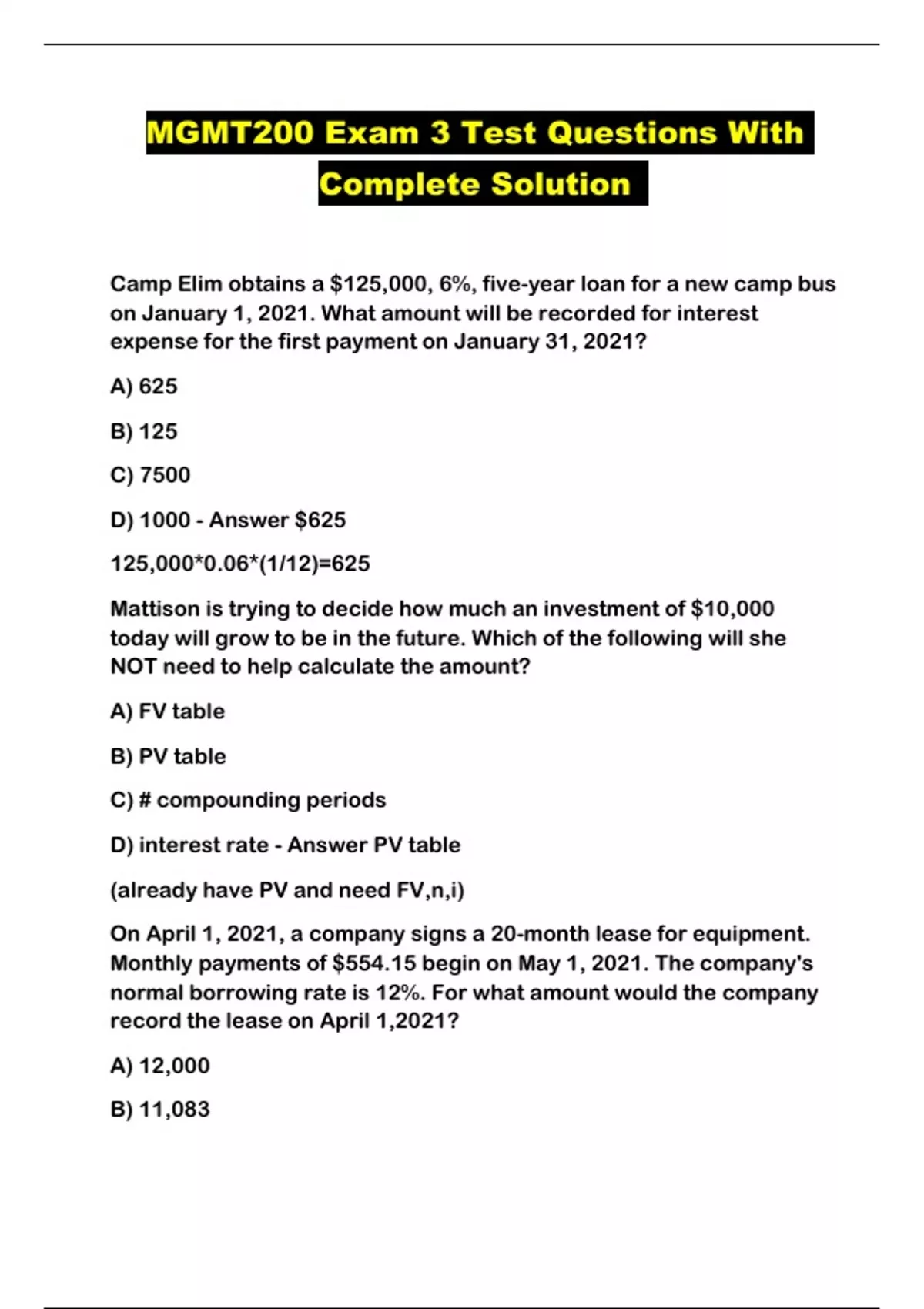 MGMT200 PACKAGED EXAMS LATEST UPDATE @ 2024 - Stuvia US