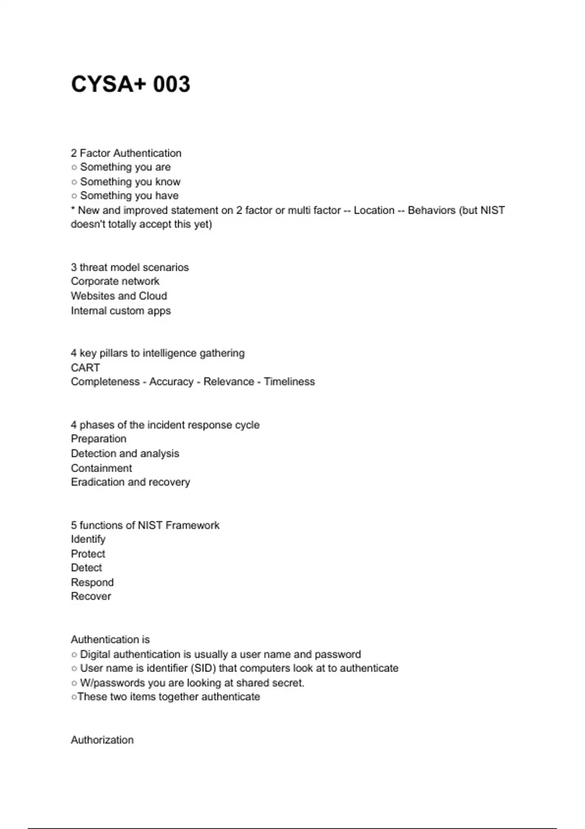 CYSA+ 003 questions and answers rated A+ by experts 2024/2025 - CYSA+ ...