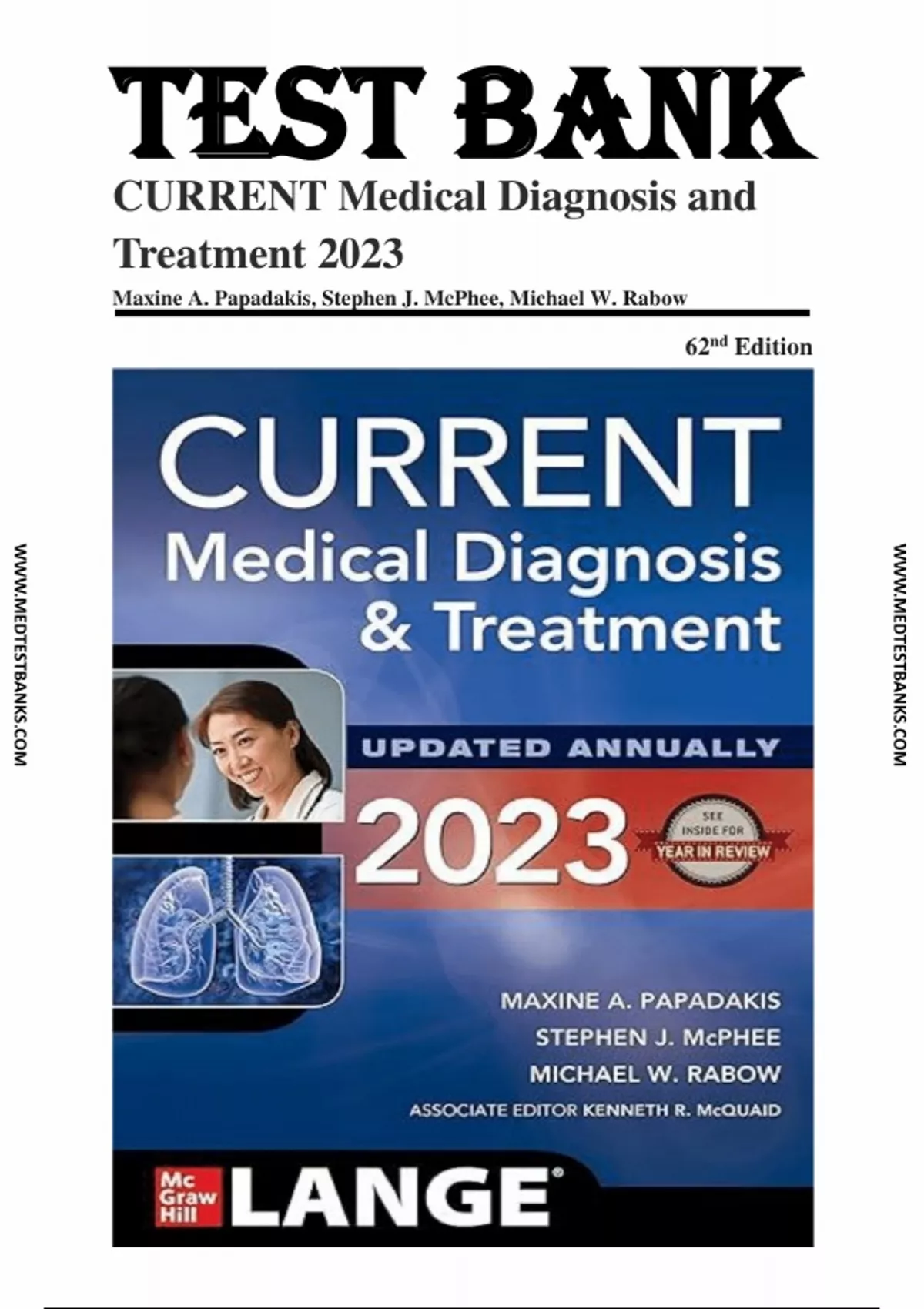 TEST BANK for Current Medical Diagnosis & Treatment 2023 by Maxine ...