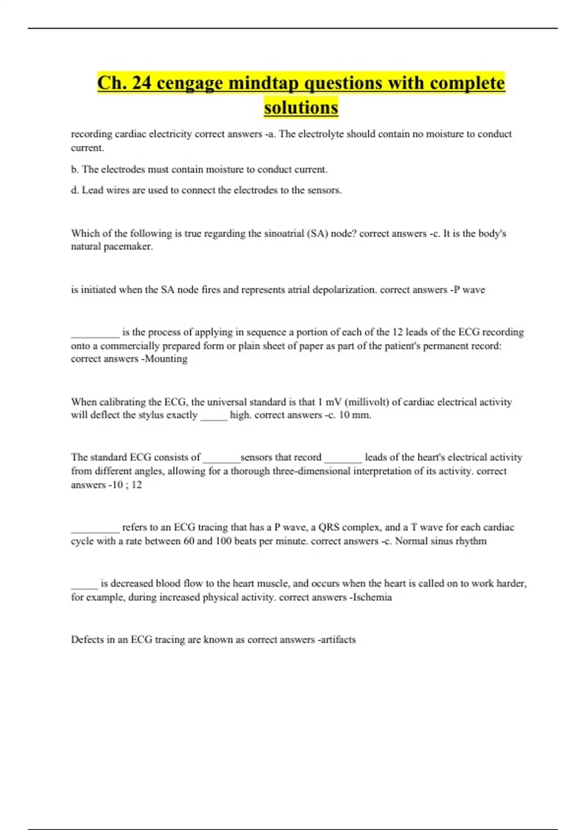 Ch. 24 cengage mindtap questions with complete solutions - Ch. 24 ...