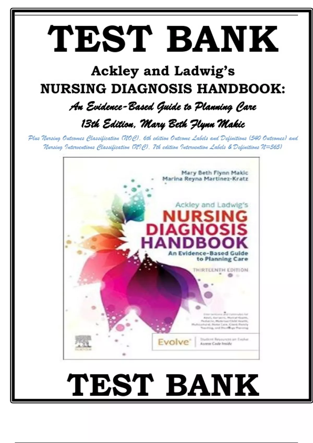 TEST BANK ACKLEY AND LADWIG’S NURSING DIAGNOSIS HANDBOOK: AN EVIDENCE ...