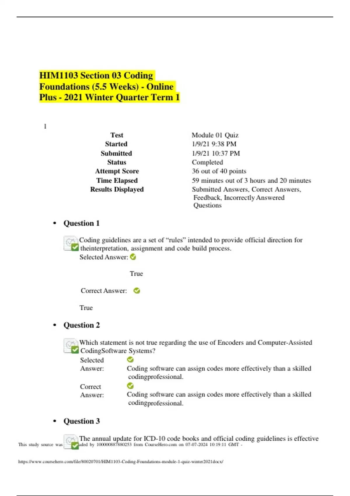 HIM1103__Coding_Foundations_module_1_quiz_winter - HIM1103 Coding Foundations - Stuvia US