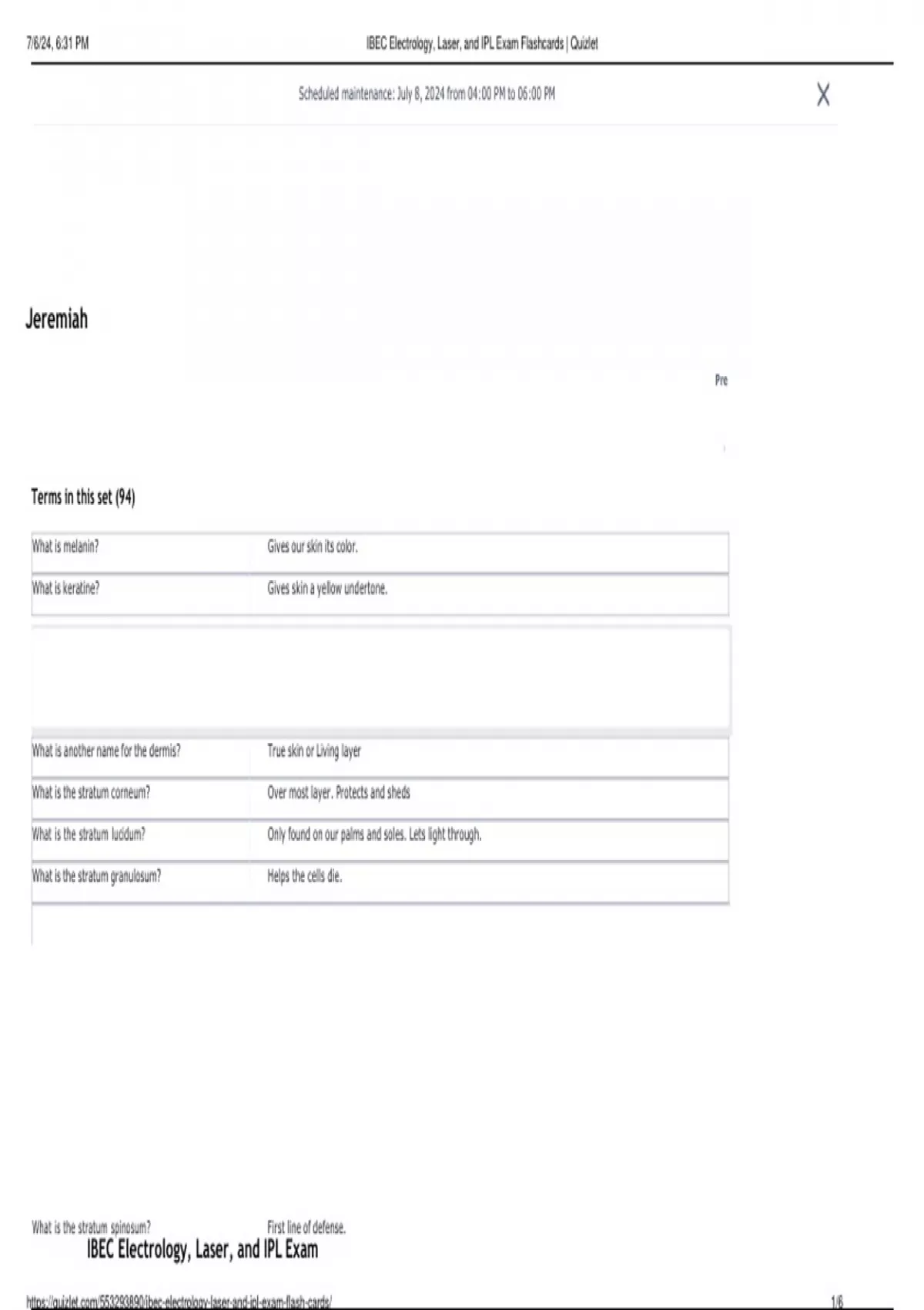 IBEC Electrology, Laser, and IPL Exam Flashcards _ 100- SURE ANSWERS-1 ...
