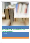 WGU D482 TASK 1 Updated 2024 with complete solution - WGU D482 - Stuvia US