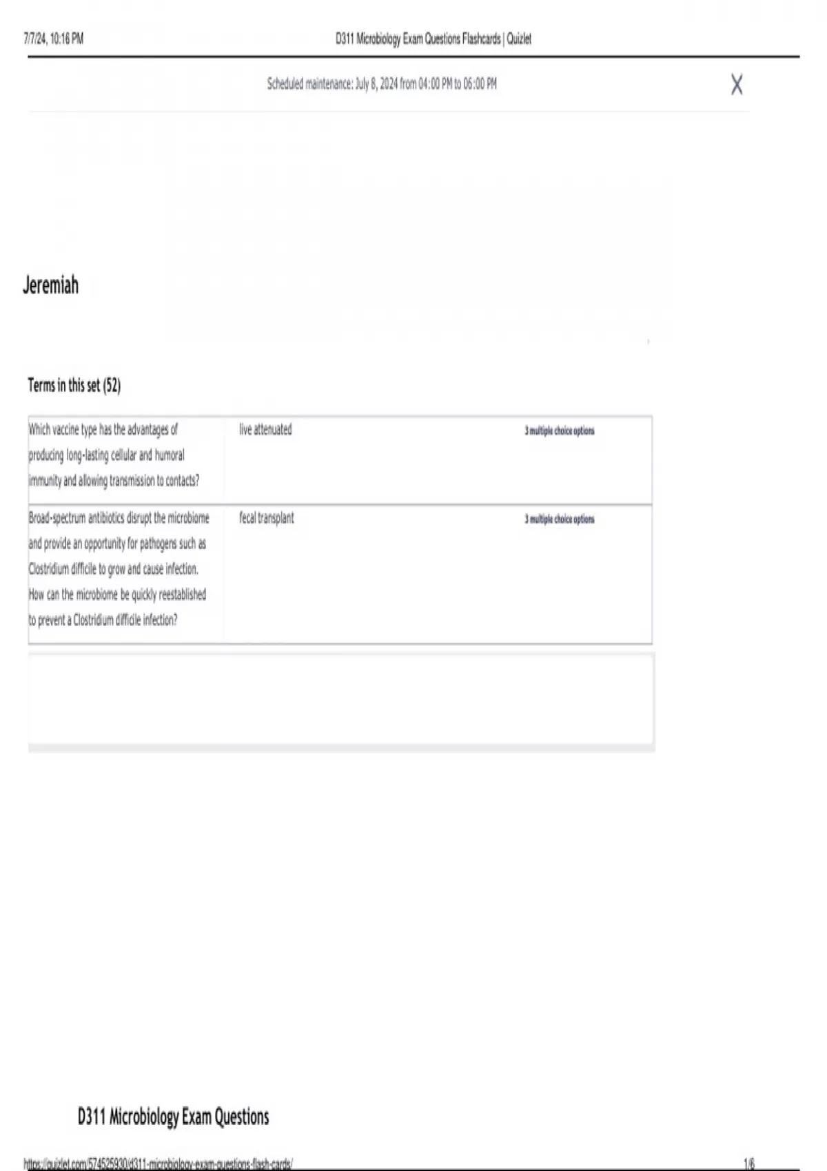 D311 Microbiology Exam Questions Flashcards _ 100% SURE ANSWERS[1].pdf - HSA - Health Service ...