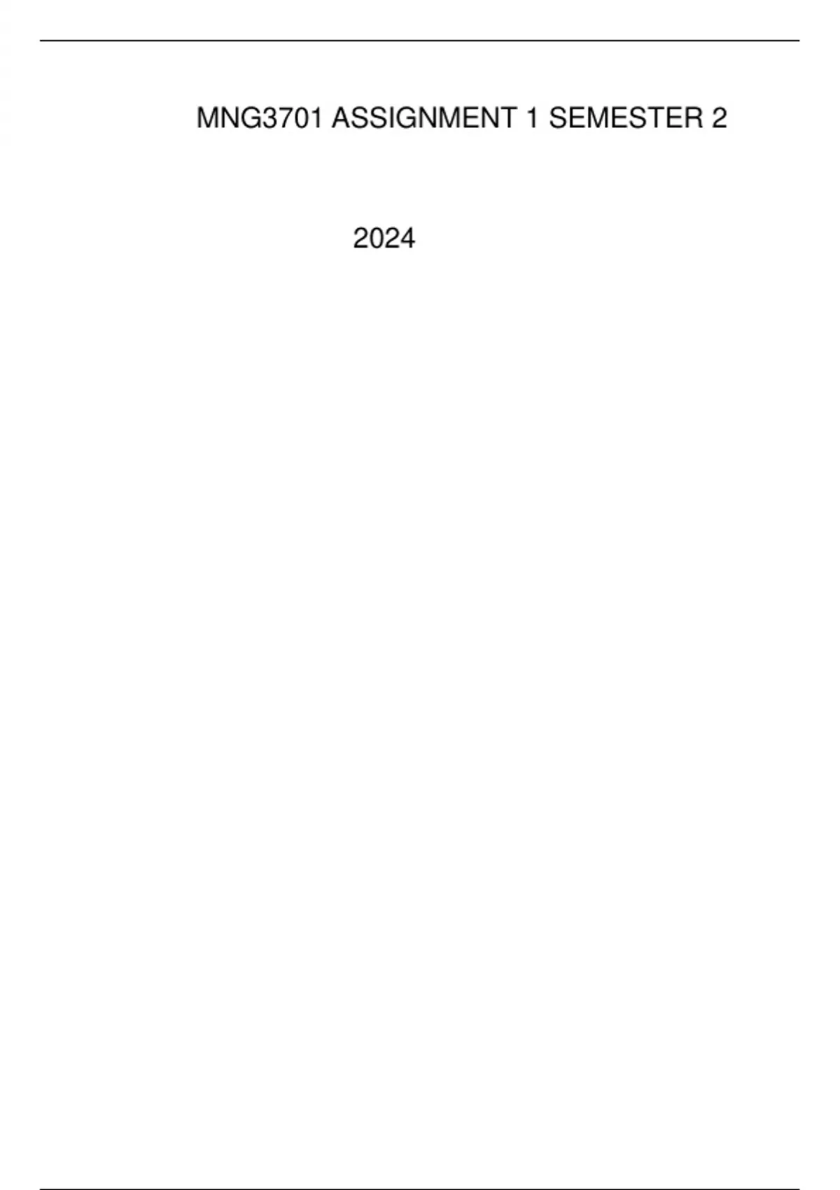 MNG3701 ASSIGNMENT 1 SEMESTER 2 VODACOM GROUP - Strategic Planning IIIA ...