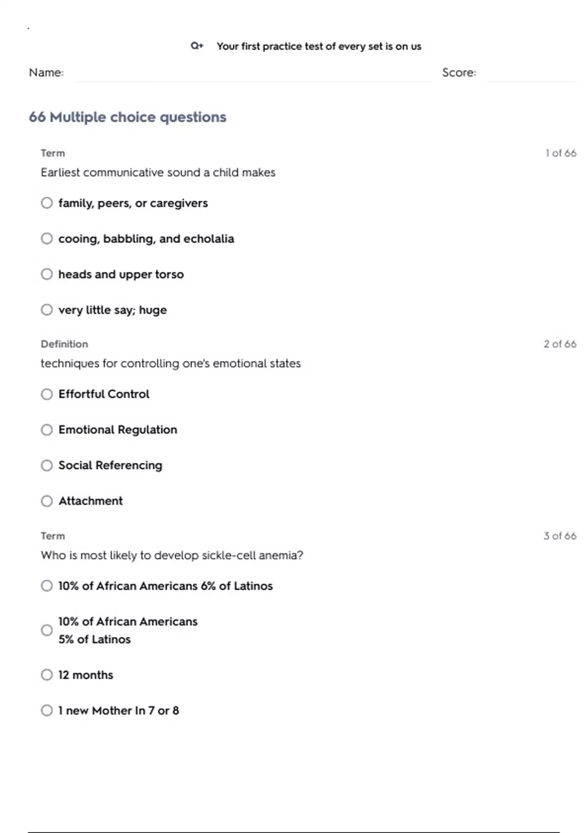 Summary CMU HDF 100 EXAM 1 QUESTIONS WITH COMPLETE ANSWERS, 2024!! - ... - Stuvia US