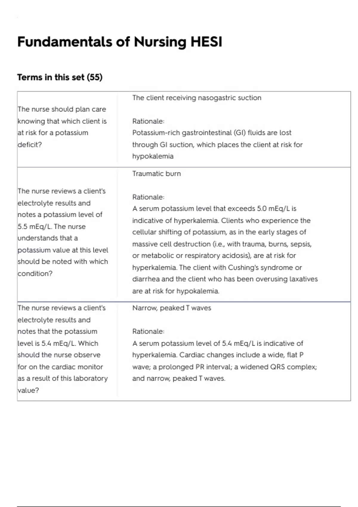 NURSING HESI FUNDAMENTALS EXAM NEWEST ACTUAL EXAM COMPLETE 100 ...
