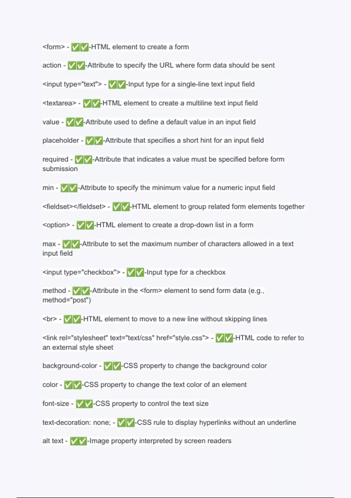 HTML Form and CSS Basics Questions With Answers 2024 / 2025 Latest ...