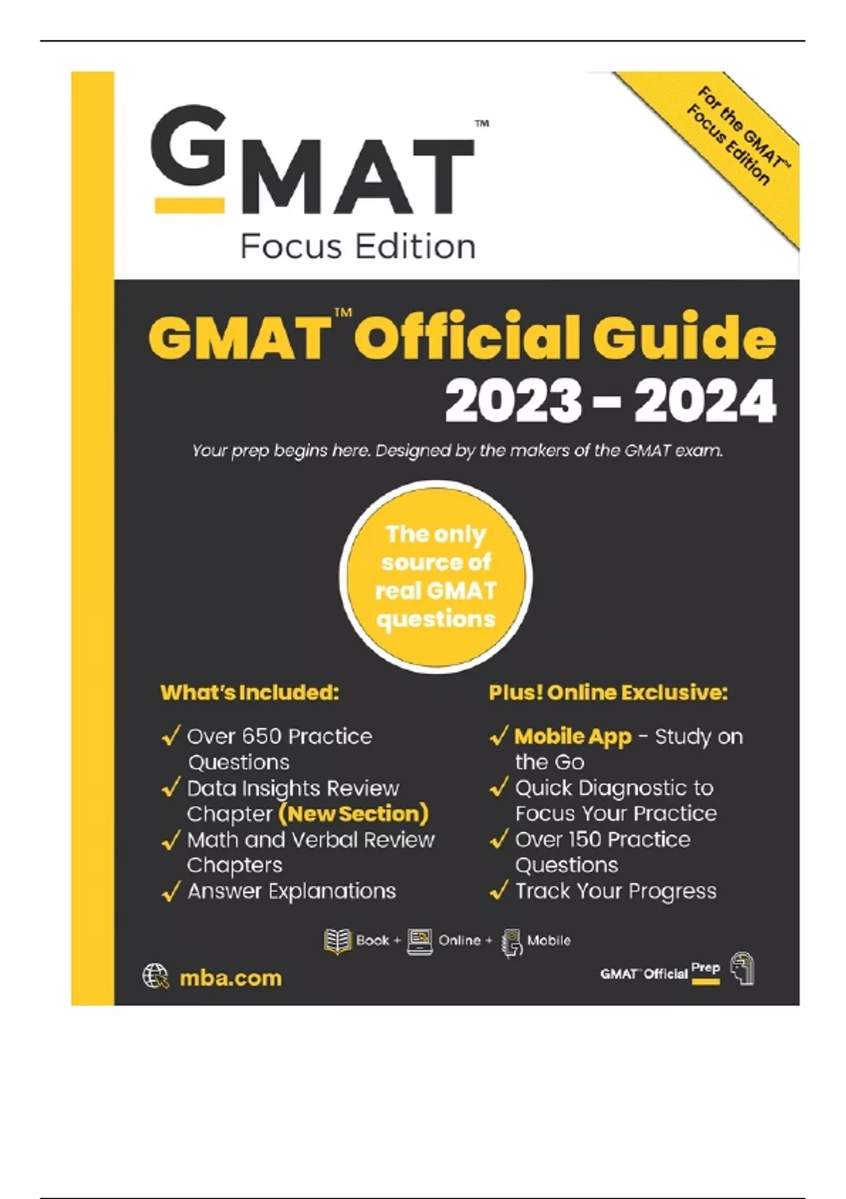 GMAT Official Guide Latest Version with Complete Solution - 2024TEST ...