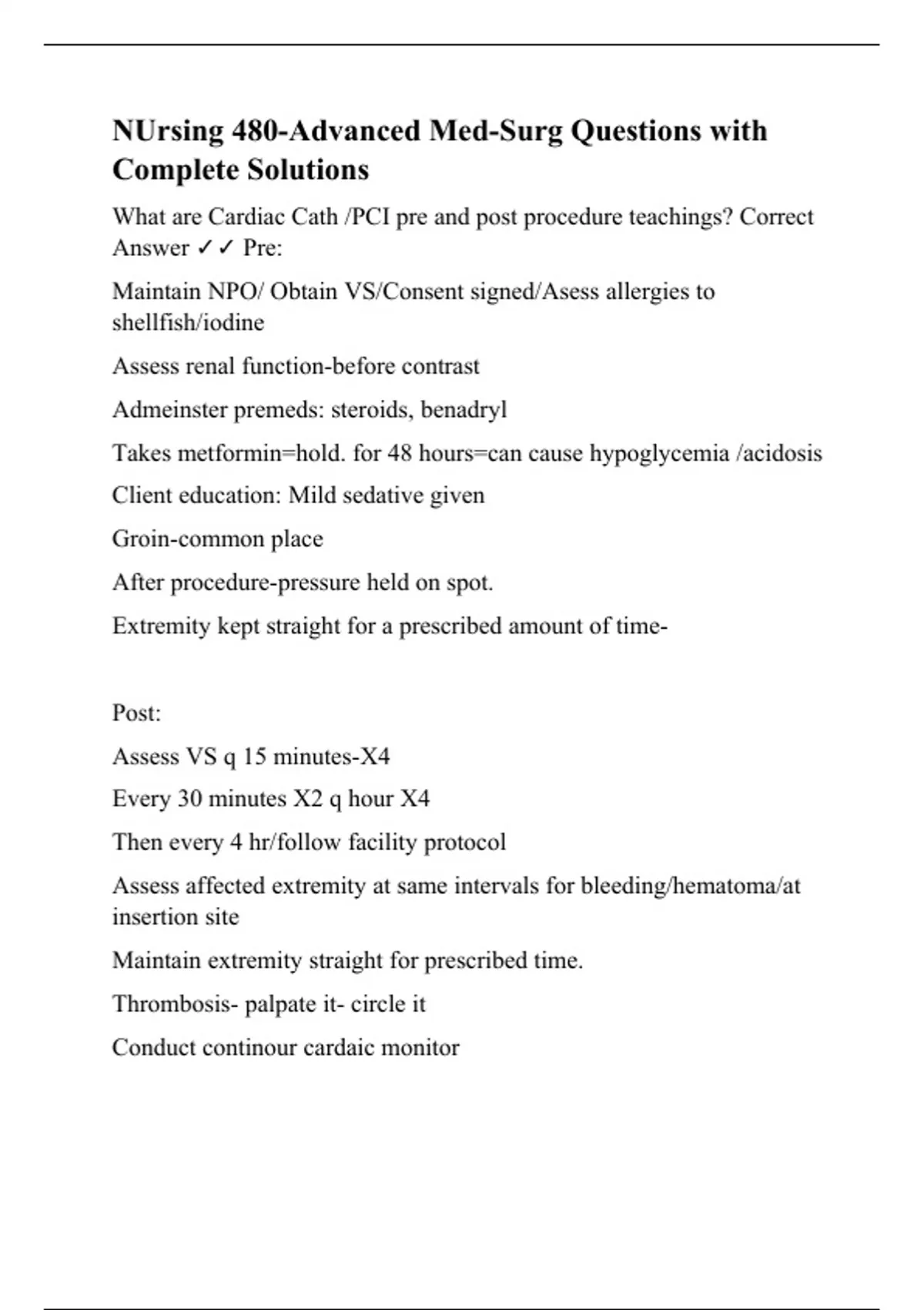 NUrsing 480-Advanced Med-Surg Questions with Complete Solutions - AJATC ...