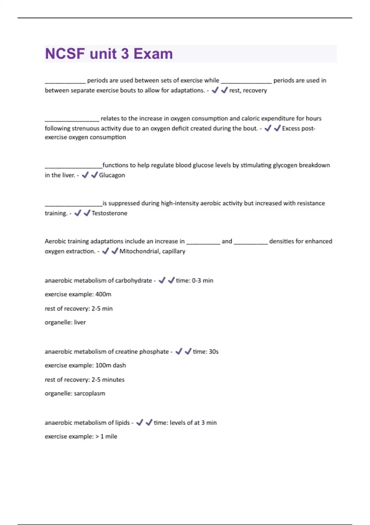 NCSF unit 3 exam Questions & Answers Solved 100% Correct!! - NCSF unit ...
