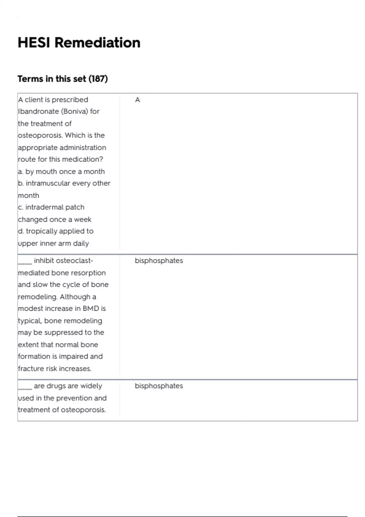 HESI MILESTONE 2 REMEDIATION (2 VERSIONS) ACTUAL EXAM CONTAINS 300 ...