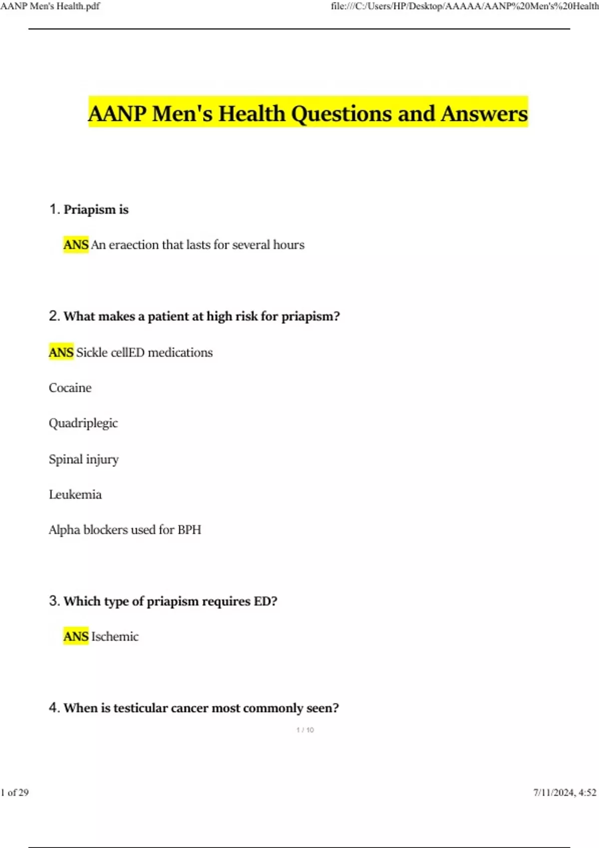 AANP STUDY BUNDLE PACK SOLUTION 2024 AANP FNP Certification Exam ...