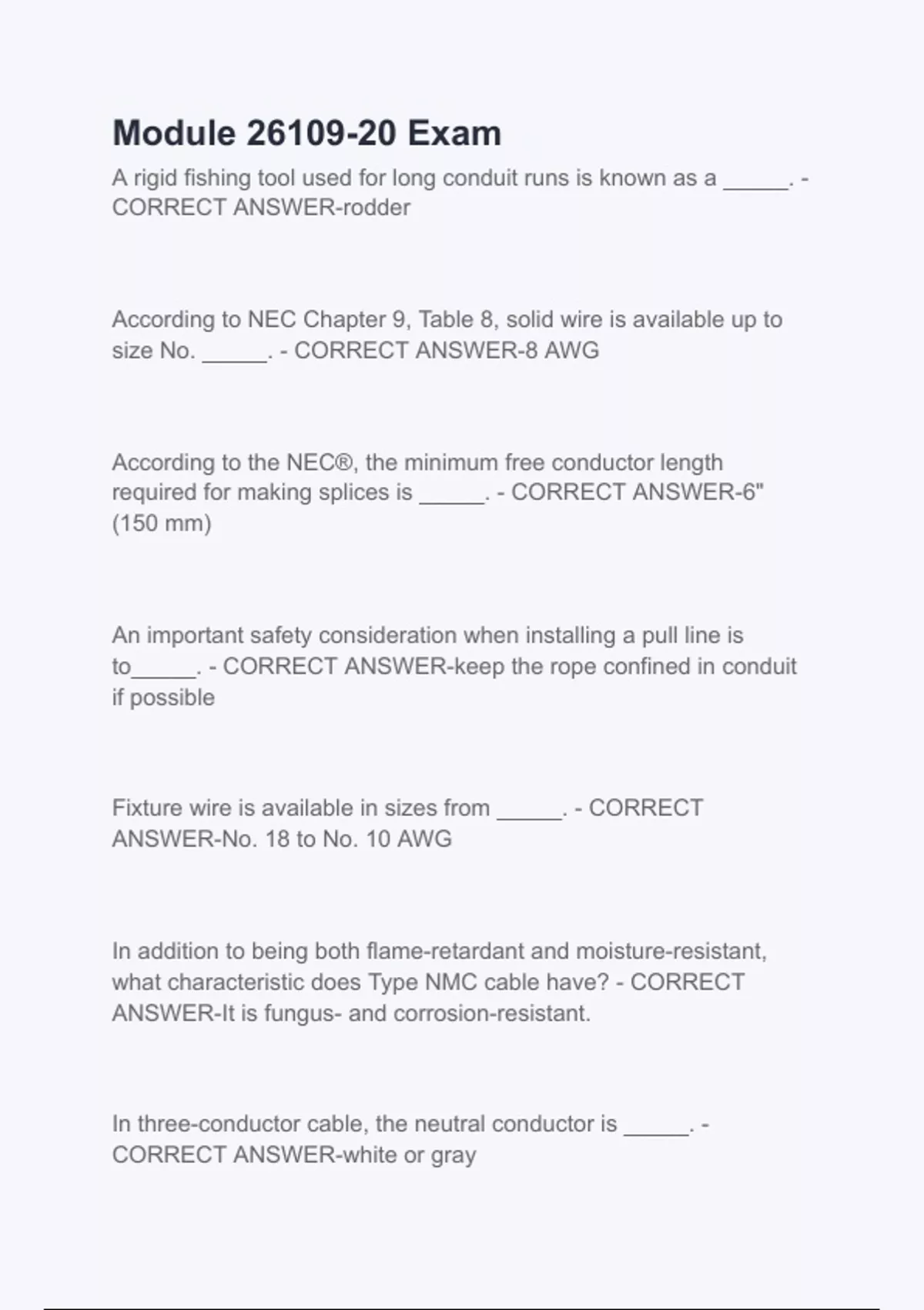 Module 26109-20 Exam (elaborations) Questions & answers | latest update ...