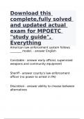 Download this complete,fully solved and updated actual exam for MPOETC ...