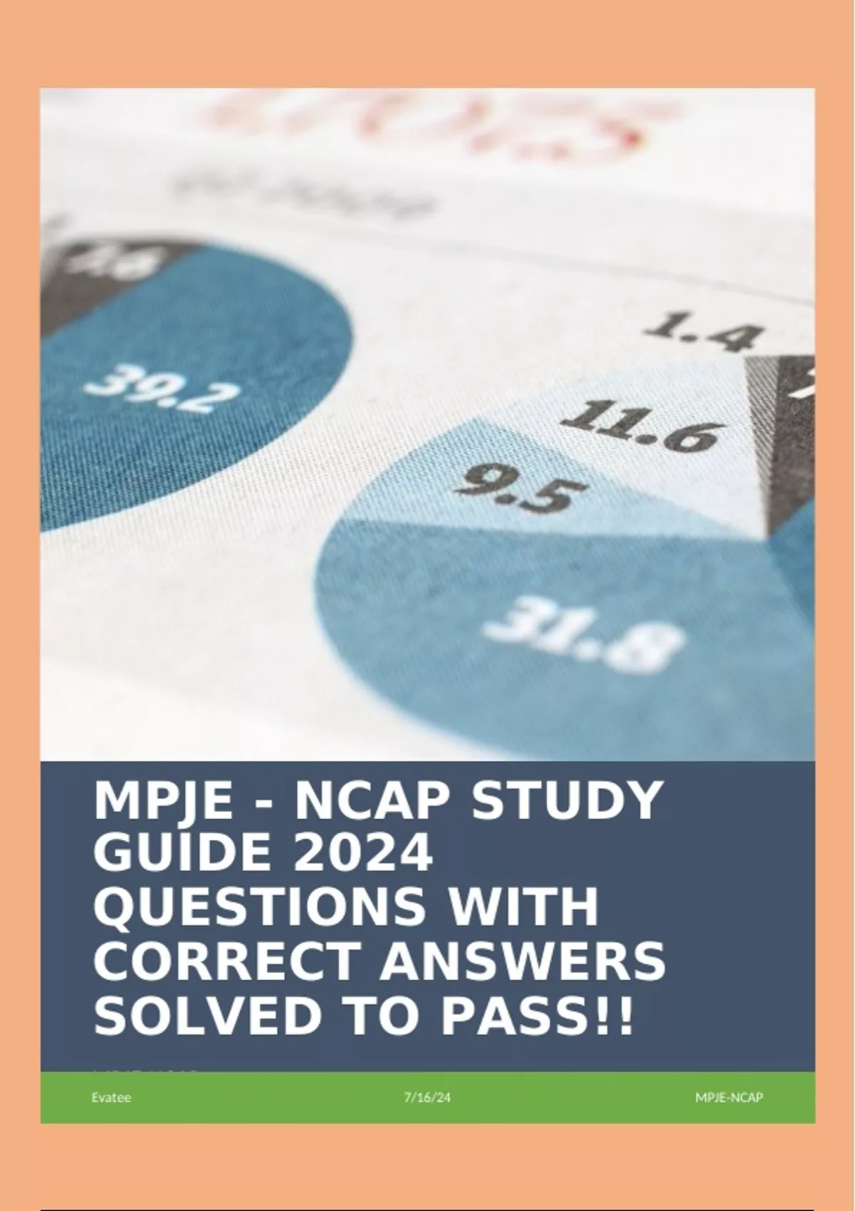 MPJE - NCAP STUDY GUIDE 2024 QUESTIONS WITH CORRECT ANSWERS SOLVED TO ...