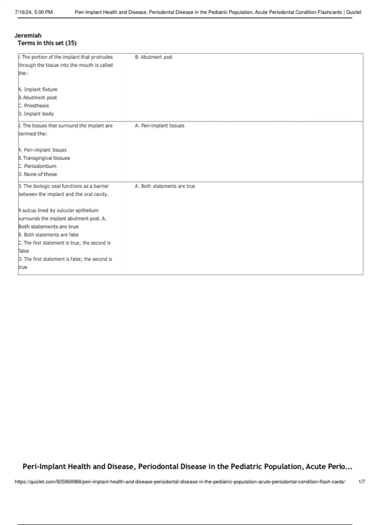 Peri-Implant Health and Disease, Periodontal Disease in the Pediatric ...