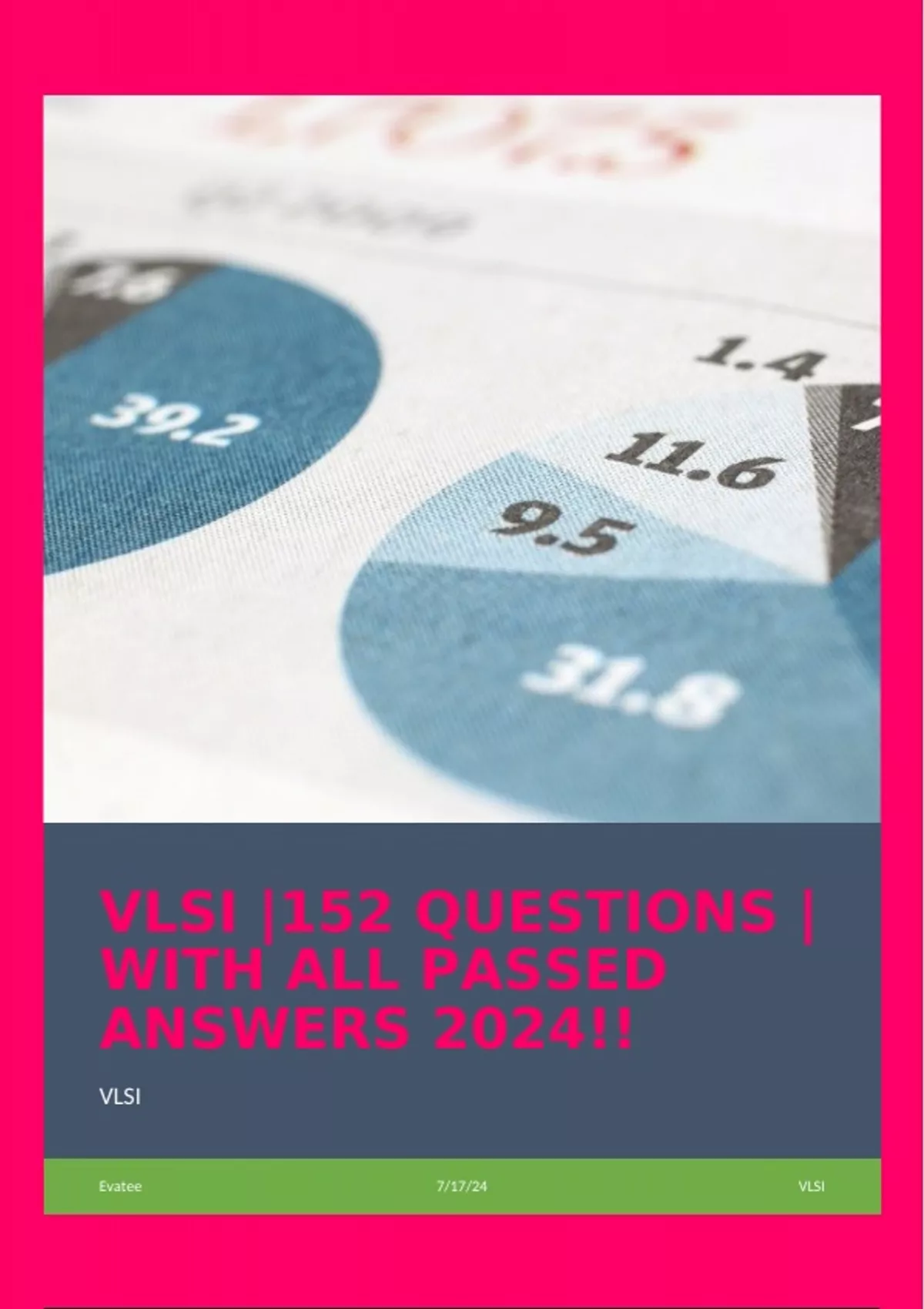 VLSI |152 QUESTIONS | WITH ALL PASSED ANSWERS 2024!! - VLSI - Stuvia NL