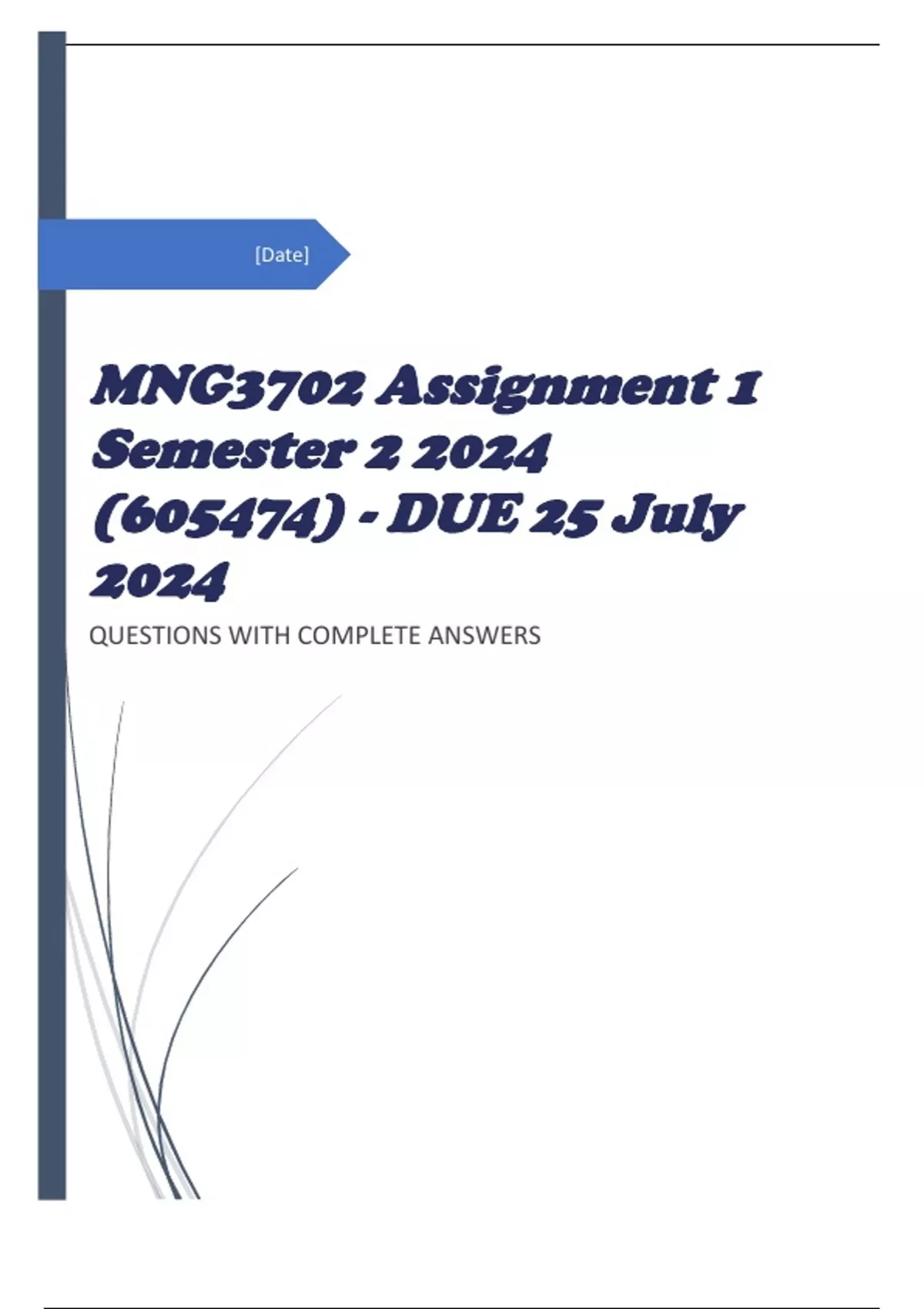 MNG3702 Assignment 1 Semester 2 2024 (605474) - DUE 25 July 2024 ...