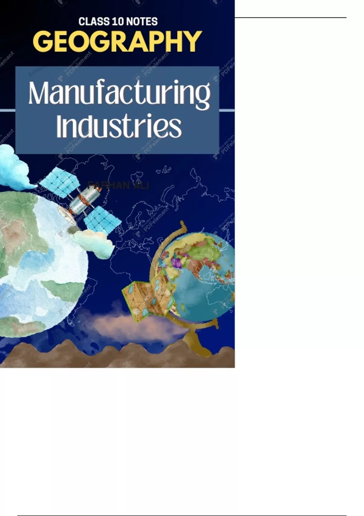 Ch 6 Manufacturing Industries for class 10 - Ch 6 Manufacturing ...