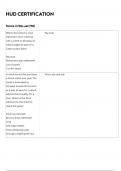HUD CERTIFICATION 2 LATEST VERSIONS 2024 VERSION A AND B COMPLETE 150 ...