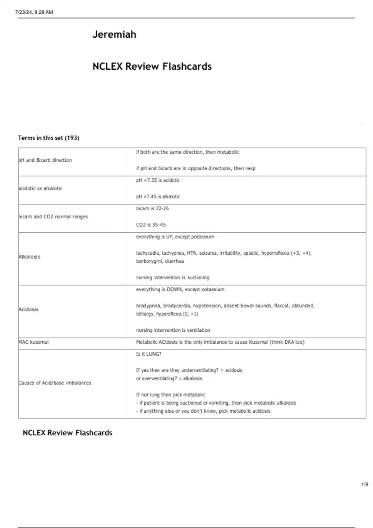 NCLEX Review Flashcards Flashcards _ 100- SURE ANSWERS.pdf - GED ...