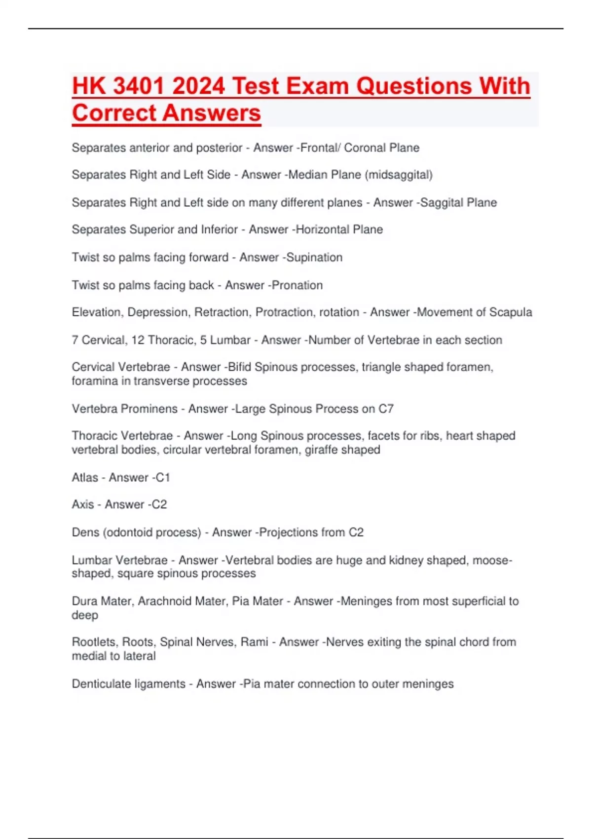 HK Test Exam Questions With Correct Answers - HK 3401 - Stuvia US