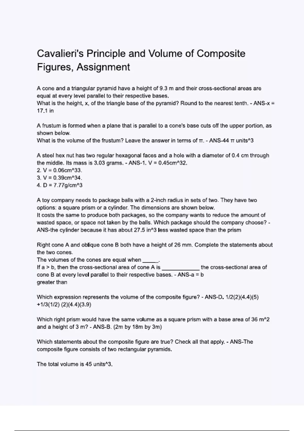 Cavalieri-s Principle and Volume of Composite - Cavalieri_s Principle ...