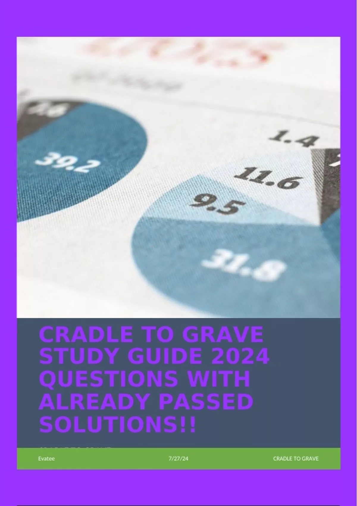 CRADLE TO GRAVE STUDY GUIDE 2024 QUESTIONS WITH ALREADY PASSED ...