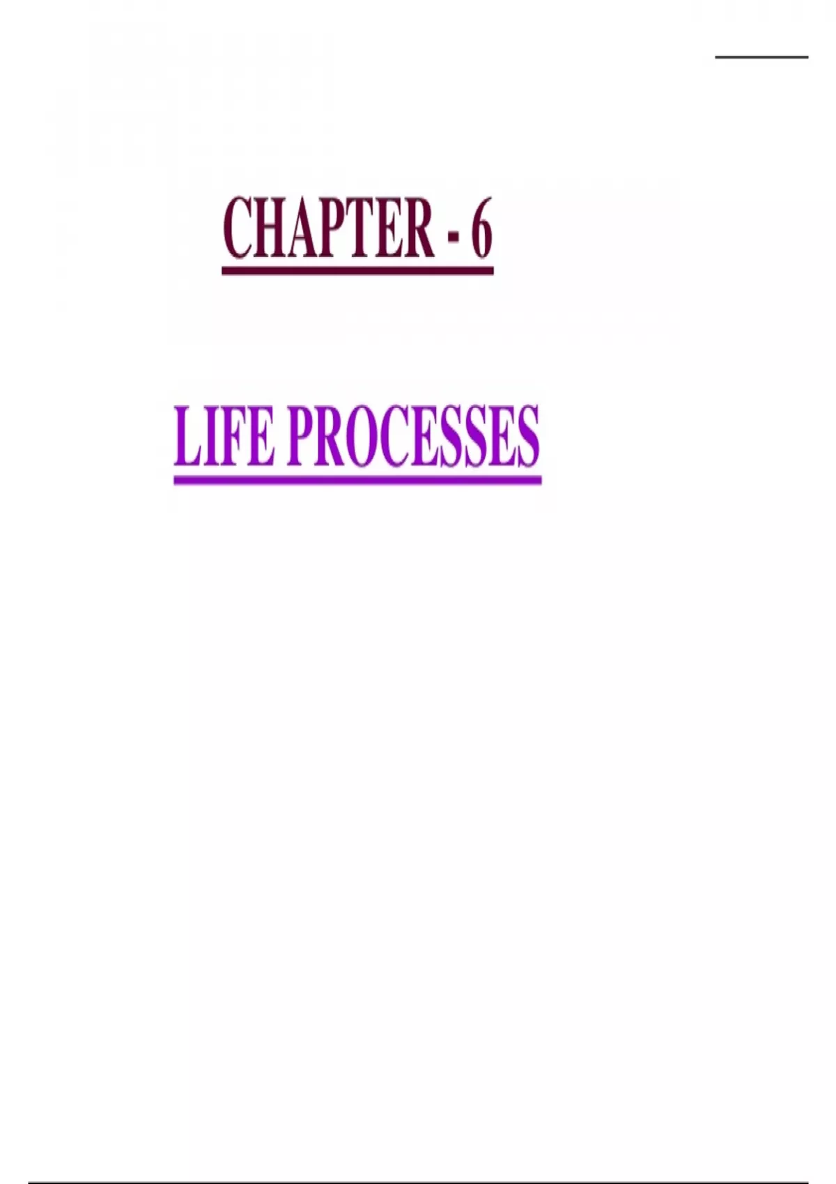 Life Processes Class 10 SCIENCE 2024 Notes - Biology - Stuvia US