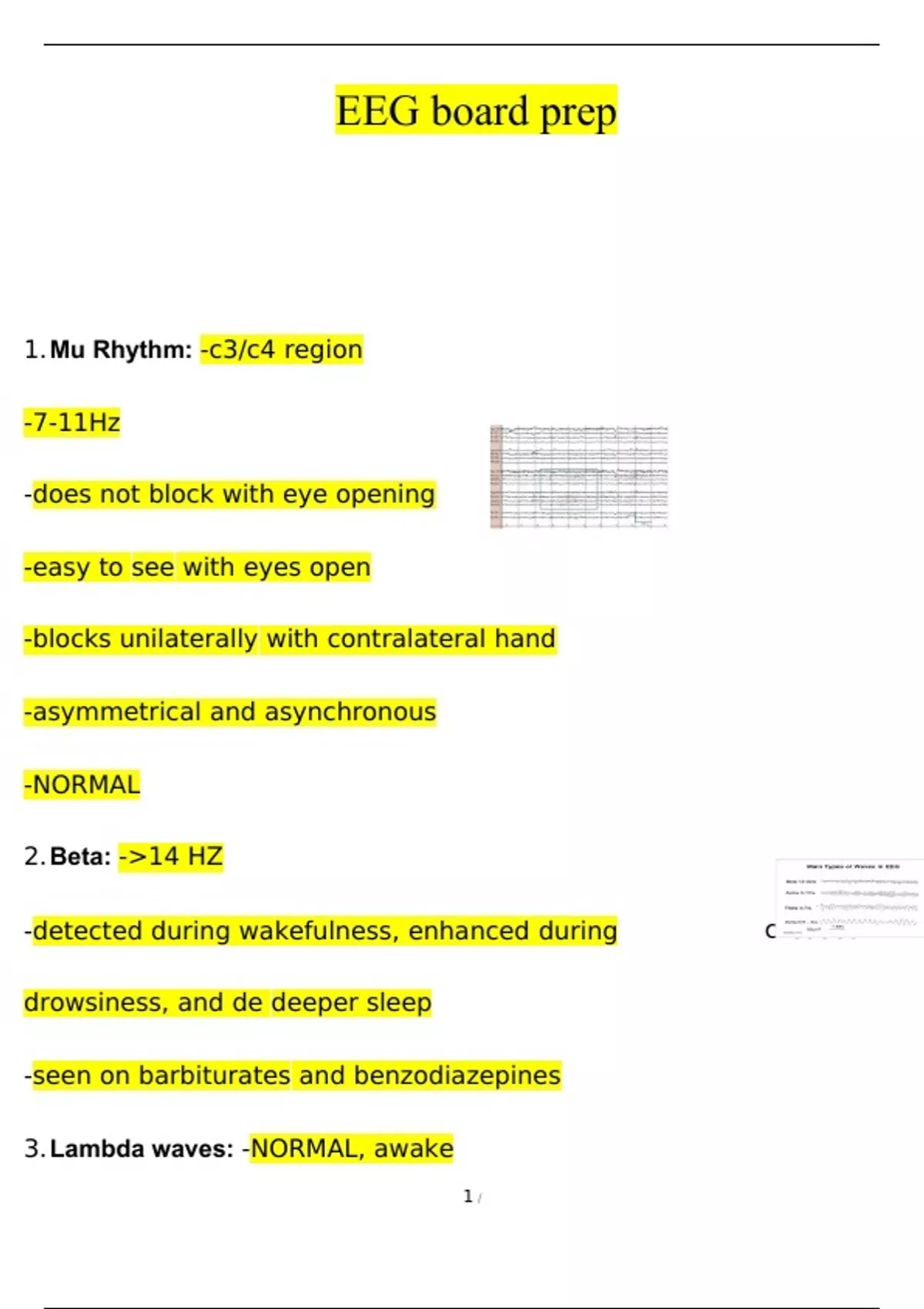 EEG board prep Questions and Answers (2024 / 2025) (Verified Answers ...
